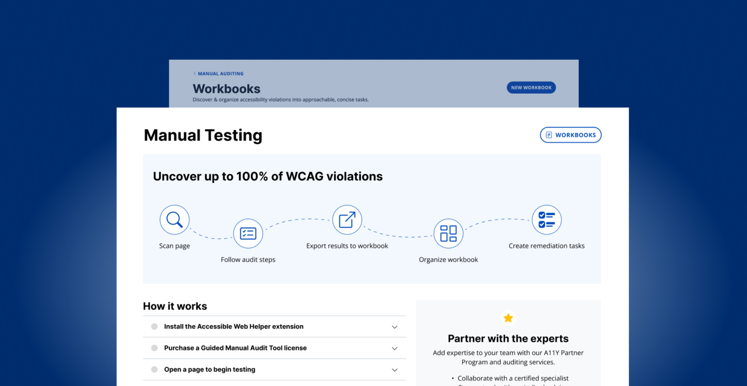 New Manual Auditing Tab in RAMP | Accessible Web