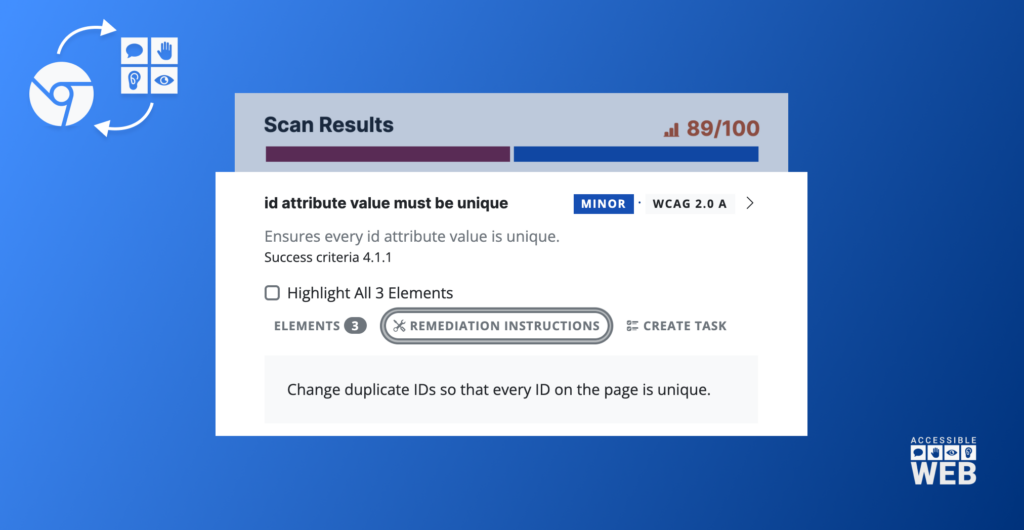 Introducing New In-Extension Remediation Instructions | Accessible Web